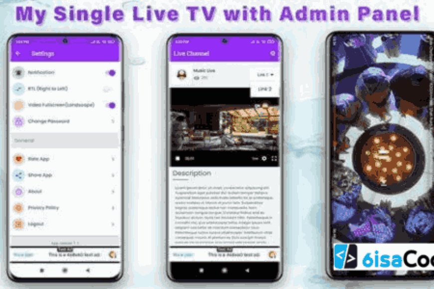Live TV Streaming App – My Single Live TV v2.0 Best Android App with ...